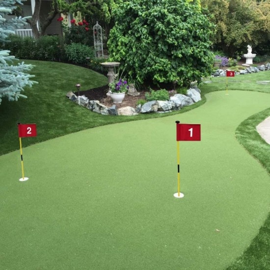Numbered Golf Putting Green Flag Set Mini Golf Flagsticks Putting Green ...